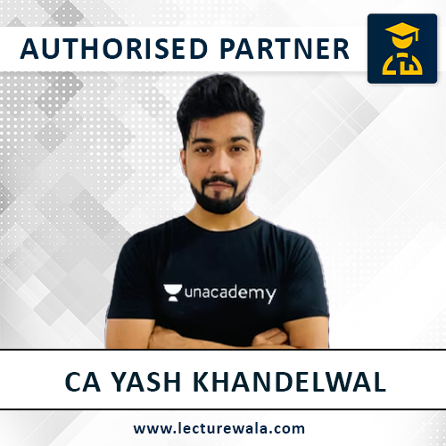 CA Yash Khandelwal Online Video Lecture & Pendrive Classes - Lecturewala
